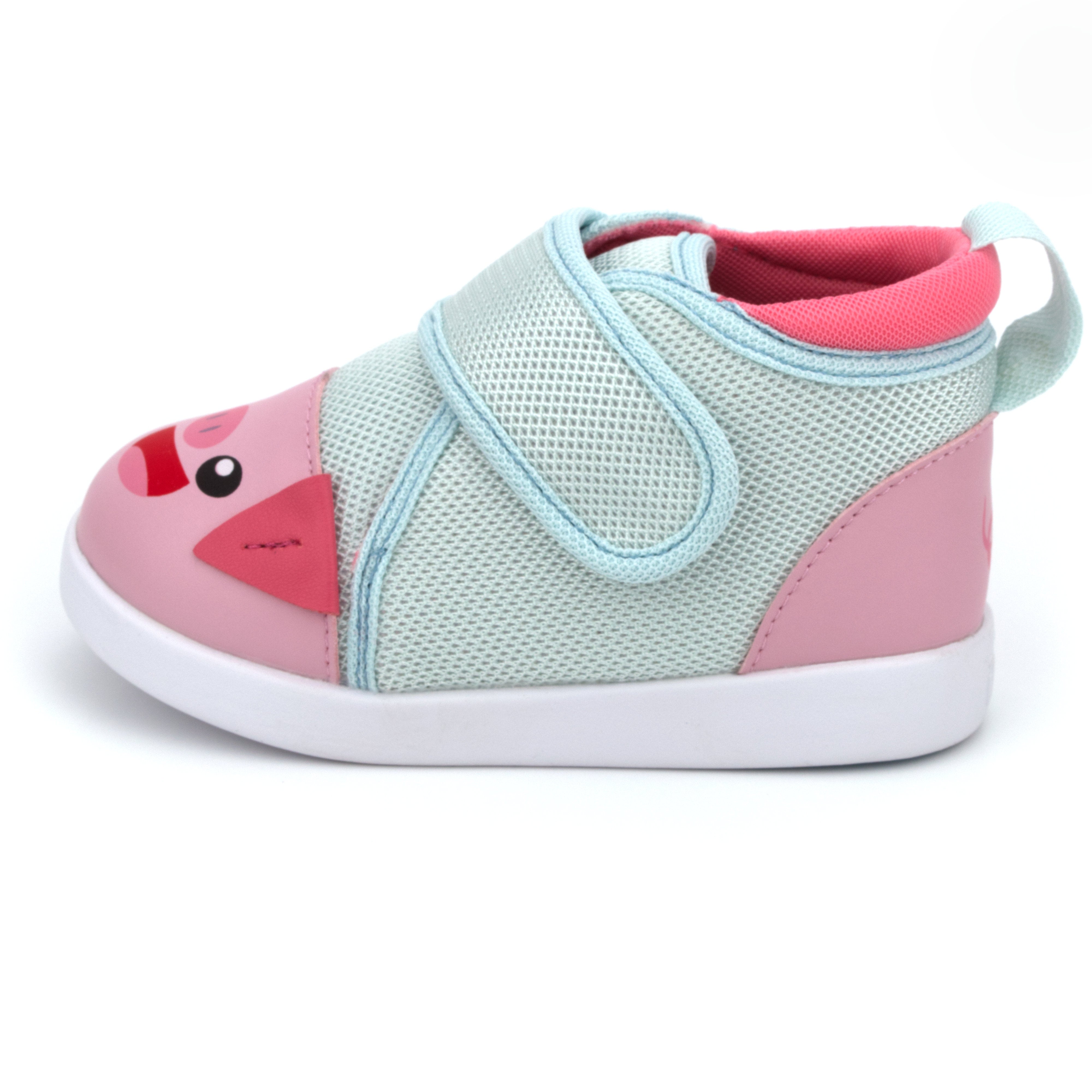 Cute Pig Squeaky Toddler Shoes for Girls and Boys V2 | Pink/Blue ...