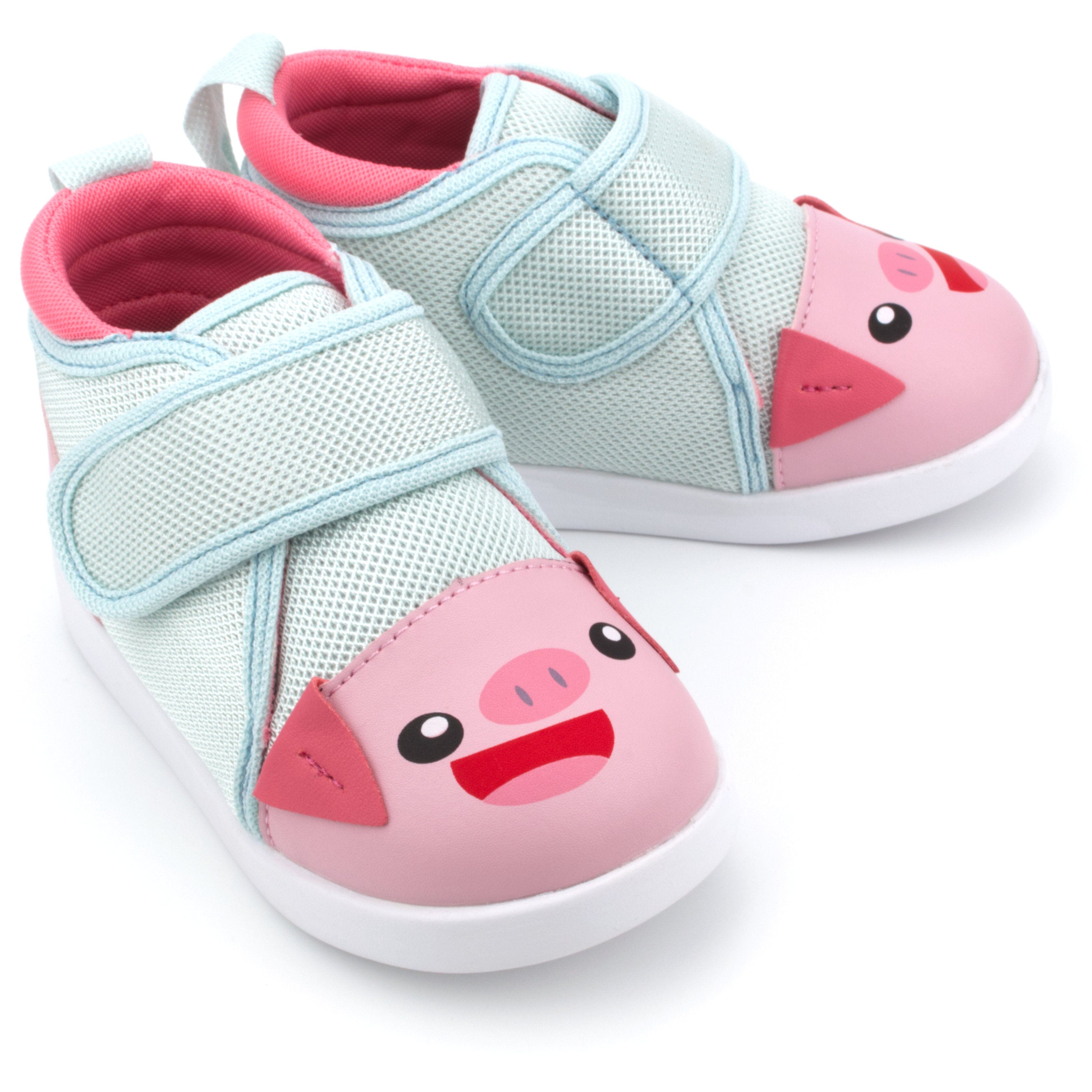 Cute Pig Squeaky Toddler Shoes for Girls and Boys V2 | Pink/Blue ...