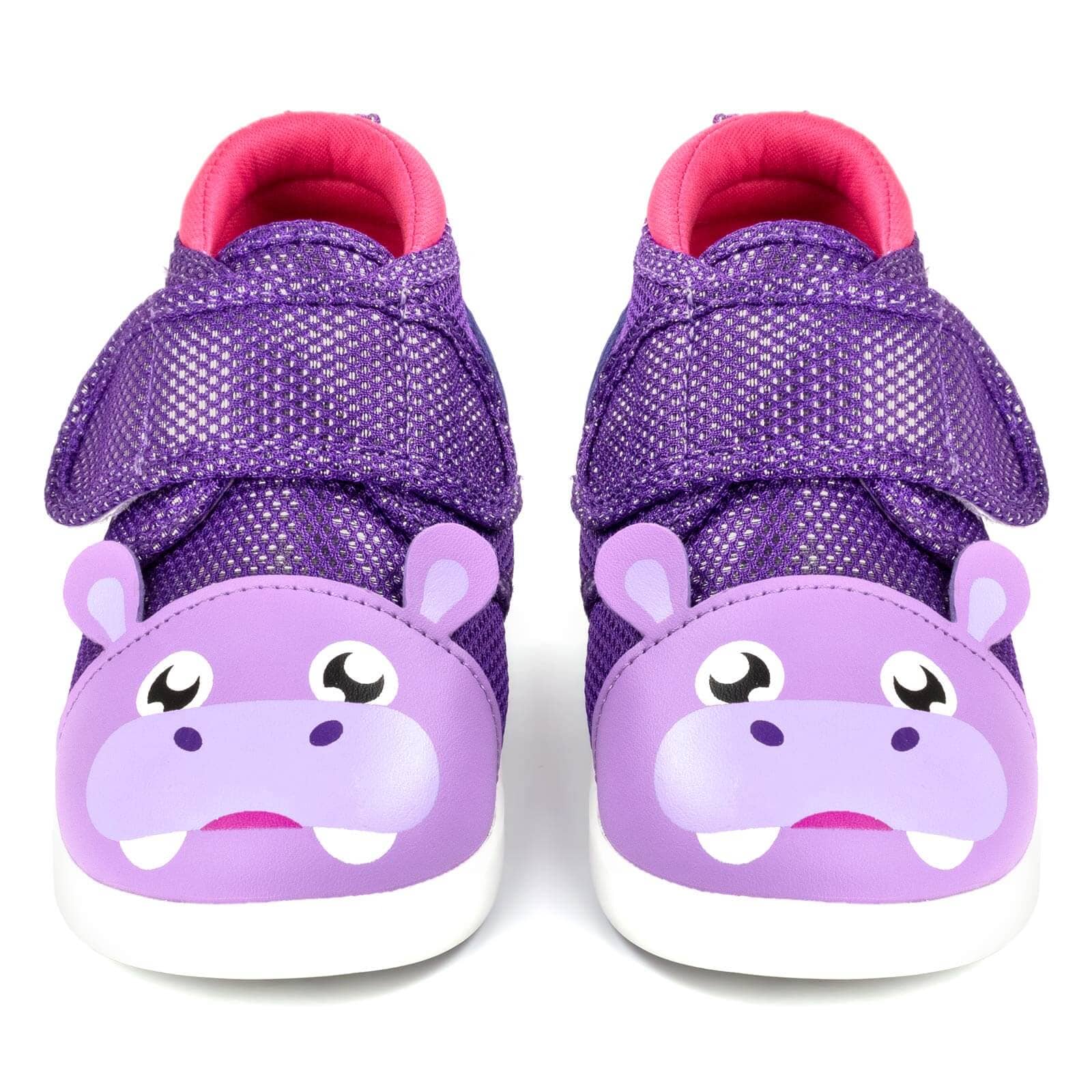 Squeaky Toddler Shoes | Sparkly Purple Hippo -- ikiki Shoes – ikiki® Shoes